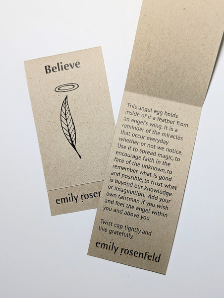 angel egg pendant – Emily Rosenfeld