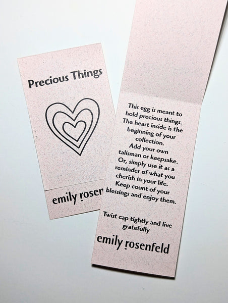 heart egg pendant – Emily Rosenfeld